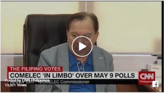 #PiliPinas2016: 'May 9 Polls might Postpone' ~ Arthur Lim, COMELEC ...