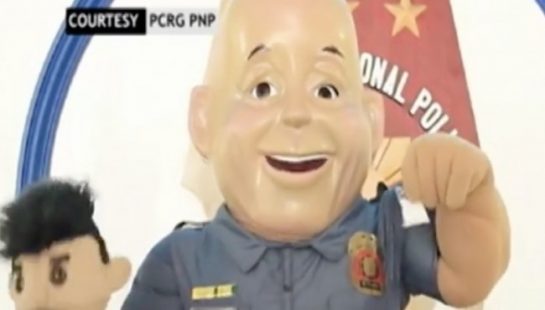 PNP Chief Bato Dela Rosa mascot performs PPAP 'Pen Pineapple Apple Pen'