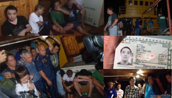 PNP raids a Floating 'Shabu' Lab in Subic headed by Police Chief Dela ...