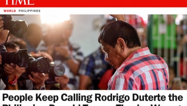 Time Magazine: Rodrigo Duterte is not the Philippine Donald Trump ...
