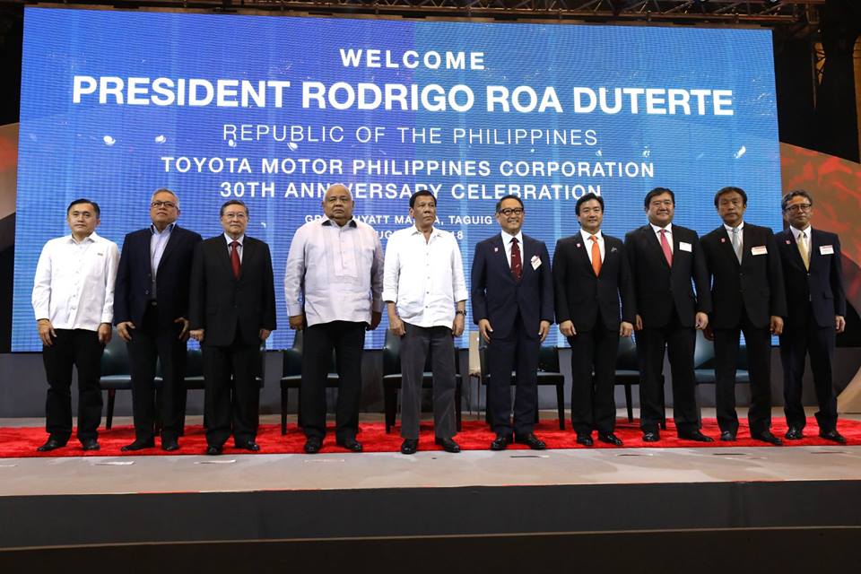 Pres. Duterte at 30th Anniv. of Toyota Motor Philippines [IN PHOTOS ...